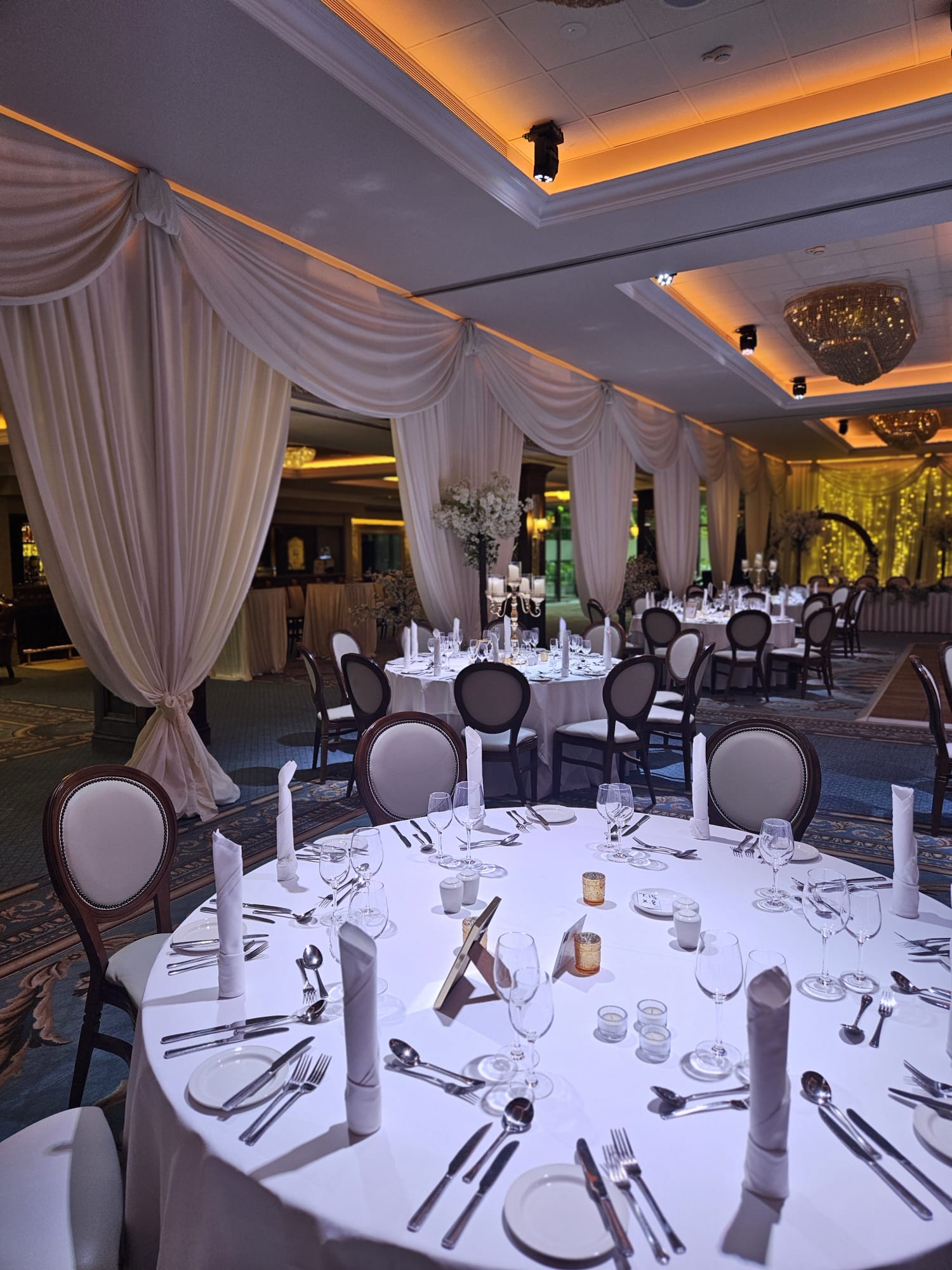 Wedding Draping at Kilronan Castle - WowWeddings