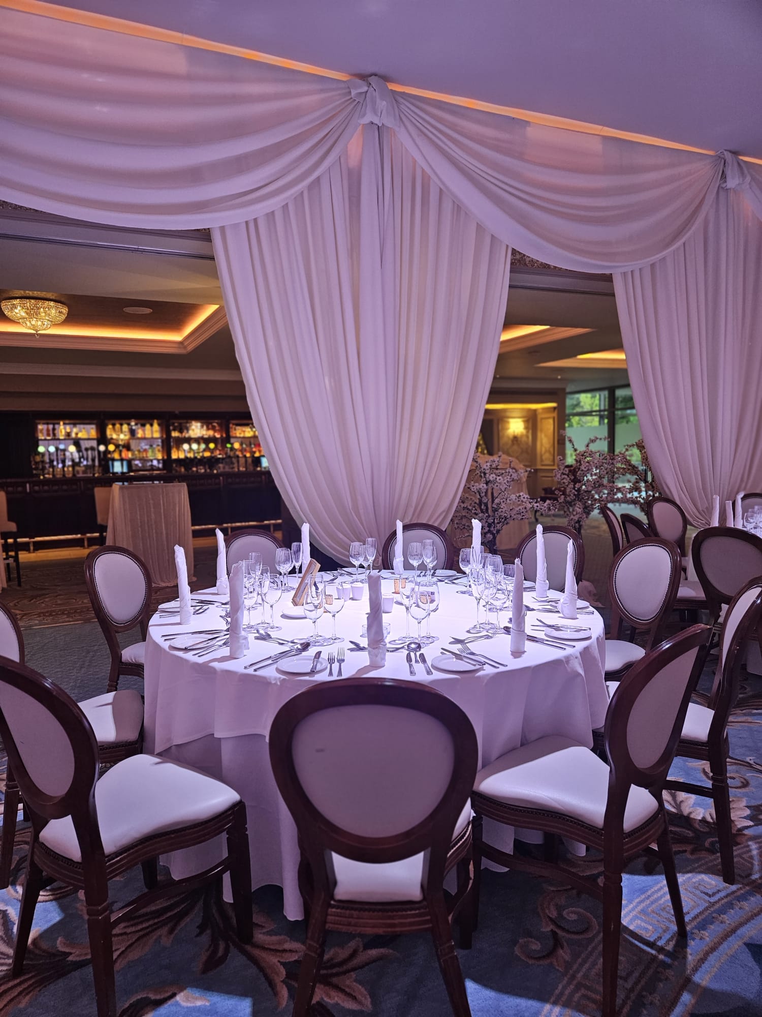 Wedding Draping at Kilronan Castle - WowWeddings